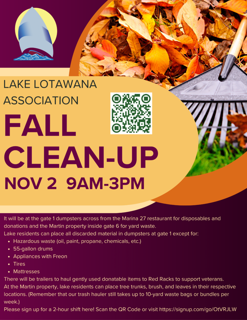 2024 Fall Clean-Up - Lake Lotawana Association, Inc.